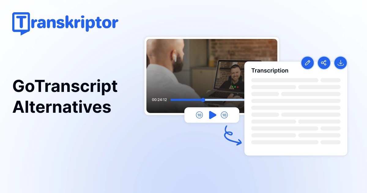 Transkriptor - La mejor alternativa de GoTranscript para transcripciones
